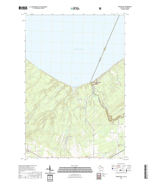 US Topo 7.5-minute map for Oronto Bay WIMI – American Map Store