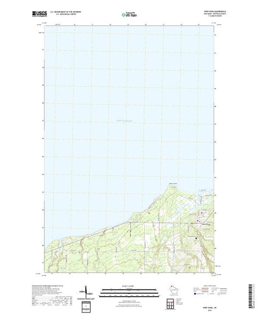 US Topo 7.5-minute map for Port Wing WI – American Map Store