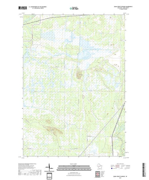 US Topo 7.5-minute map for Quail Point Flowage WI – American Map Store