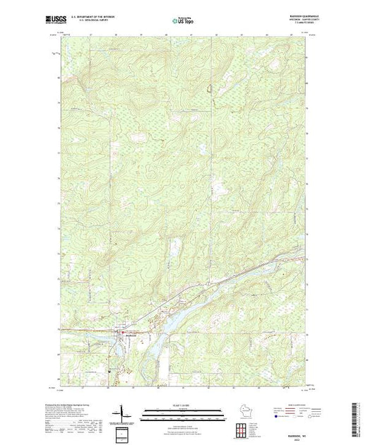 US Topo 7.5-minute map for Radisson WI – American Map Store