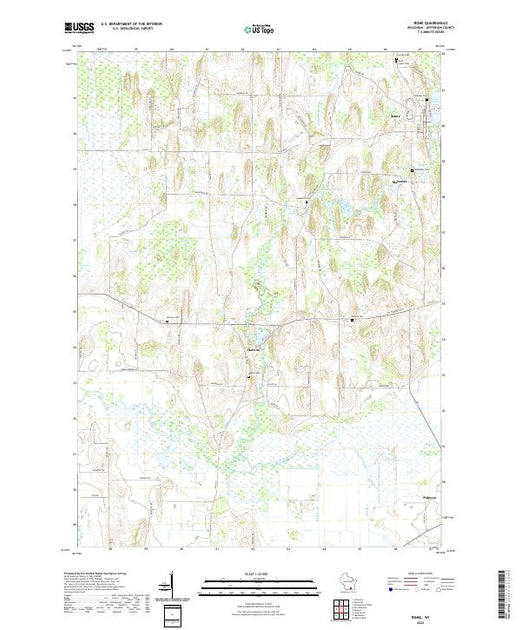 US Topo 7.5-minute map for Rome WI – American Map Store