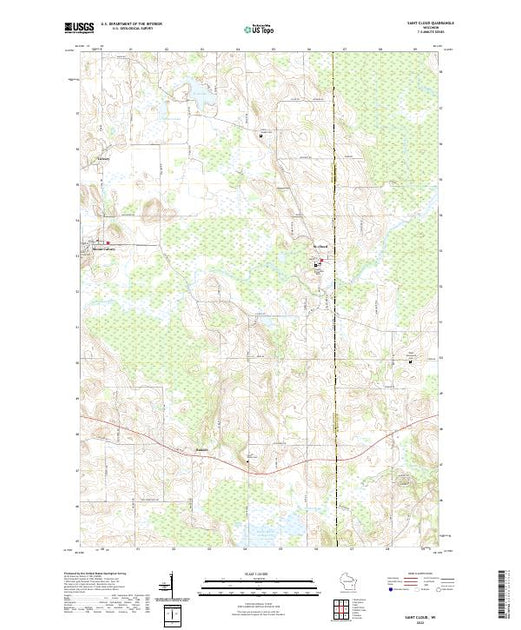 US Topo 7.5-minute map for Saint Cloud WI – American Map Store