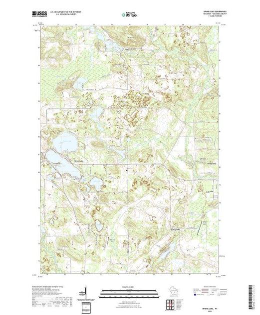 US Topo 7.5-minute map for Spring Lake WI – American Map Store