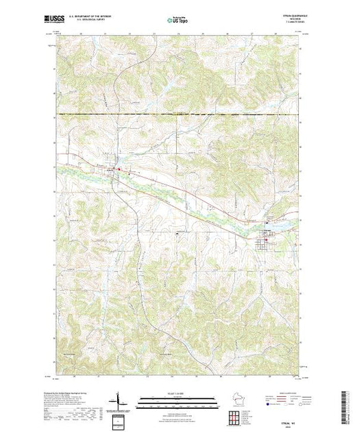 US Topo 7.5-minute map for Strum WI – American Map Store