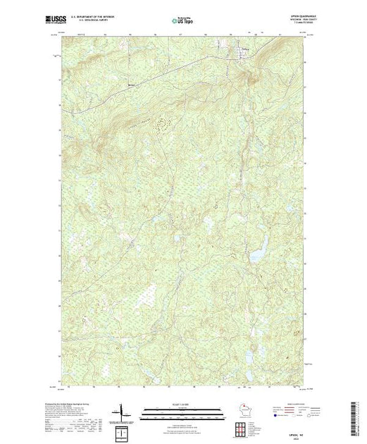 US Topo 7.5-minute map for Upson WI – American Map Store