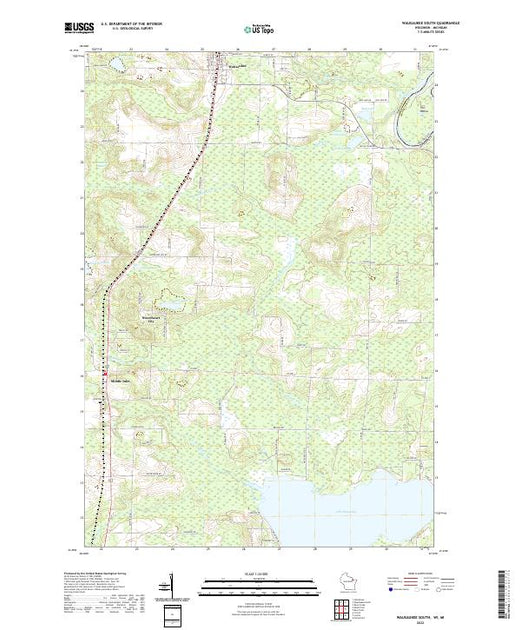 US Topo 7.5-minute map for Wausaukee South WIMI – American Map Store