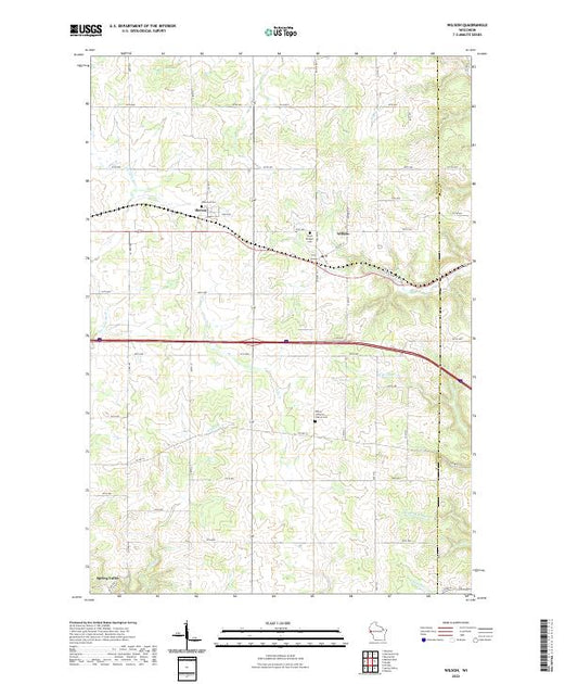 US Topo 7.5-minute map for Wilson WI – American Map Store