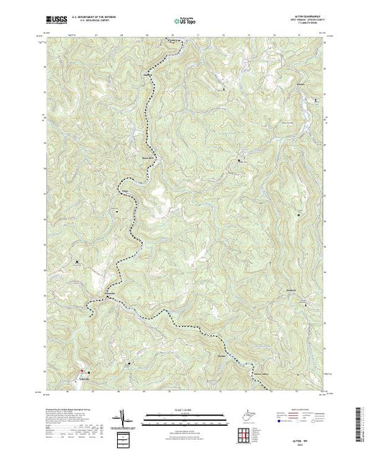 US Topo 7.5-minute map for Alton WV – American Map Store