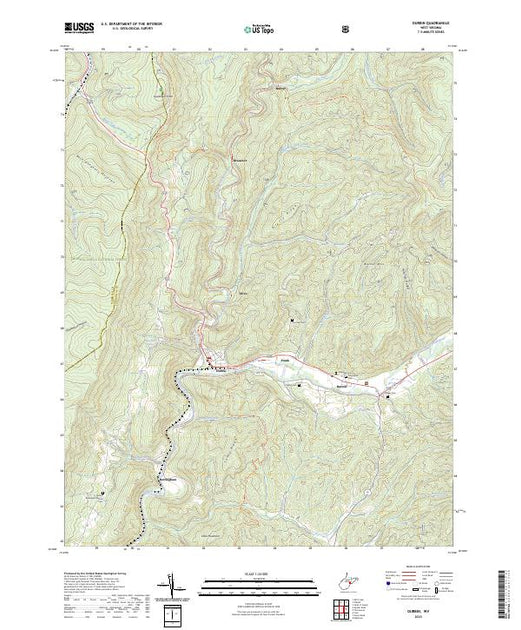 US Topo 7.5-minute map for Durbin WV – American Map Store