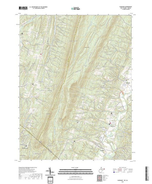 US Topo 7.5-minute map for Glengary WVVA – American Map Store