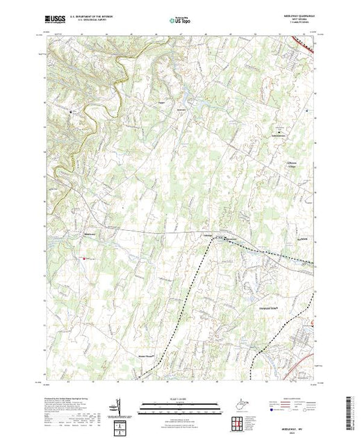 US Topo 7.5-minute map for Middleway WV – American Map Store