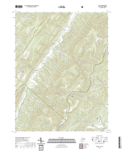 US Topo 7.5-minute map for Milam WVVA – American Map Store