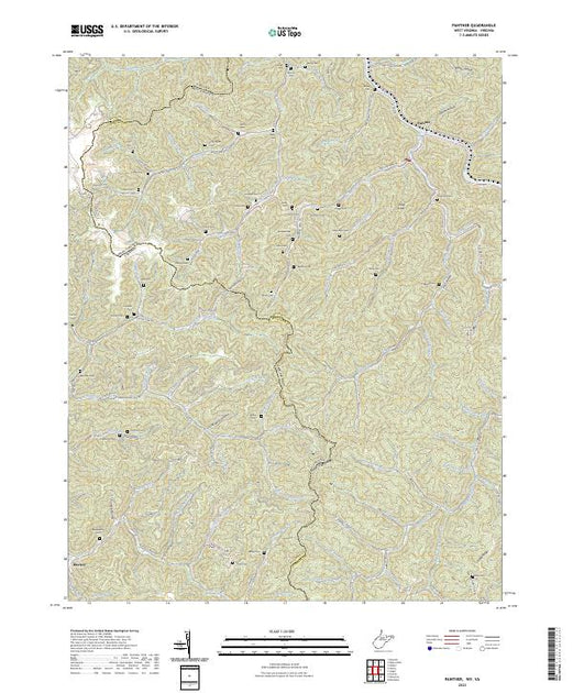 US Topo 7.5-minute map for Panther WVVA – American Map Store