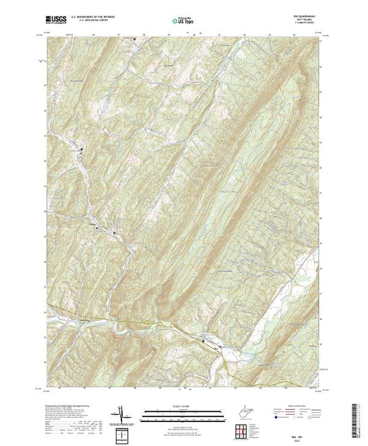 US Topo 7.5-minute map for Rio WV – American Map Store