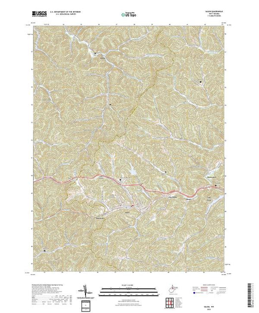 US Topo 7.5-minute map for Salem WV – American Map Store