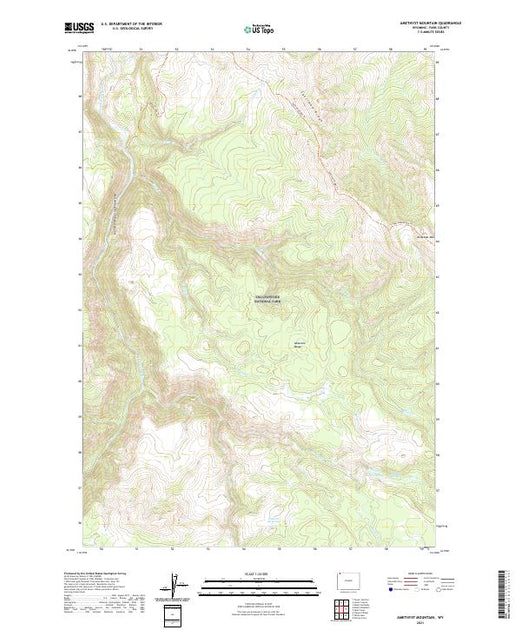 USGS US Topo 7.5-minute map for Amethyst Mountain WY 2021 – American ...