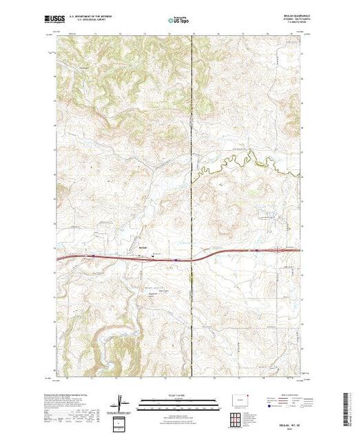US Topo 7.5-minute map for Beulah WYSD – American Map Store