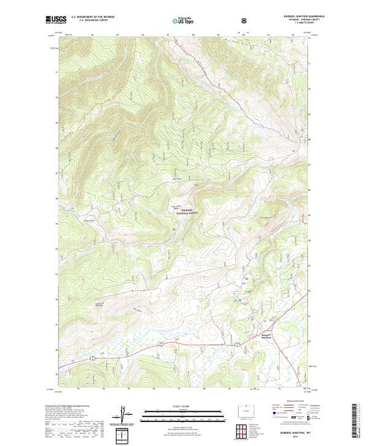 USGS US Topo 7.5-minute map for Burgess Junction WY 2021 – American Map ...