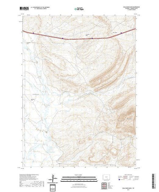 USGS US Topo 7.5-minute map for Coal Bank Basin WY 2021 – American Map ...