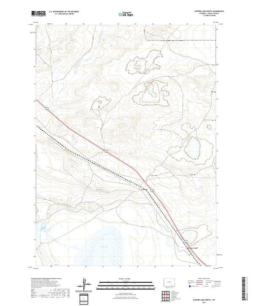 USGS US Topo 7.5-minute map for Cooper Lake North WY 2021 – American ...