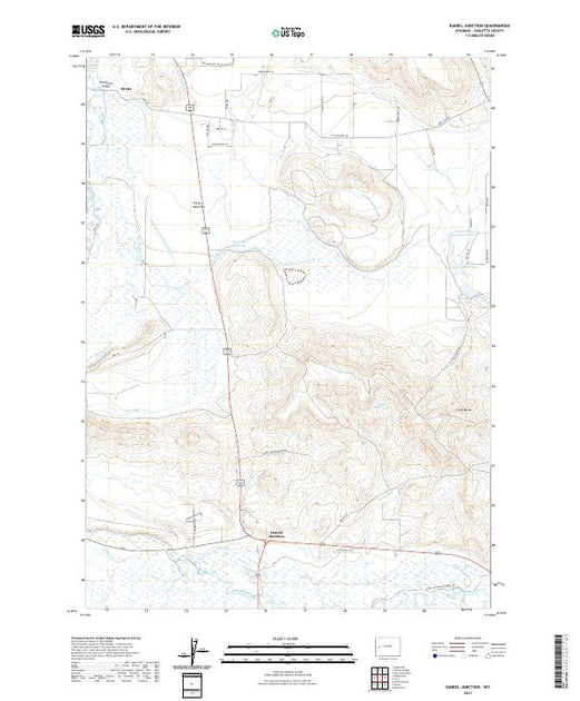 USGS US Topo 7.5-minute map for Daniel Junction WY 2021 – American Map ...