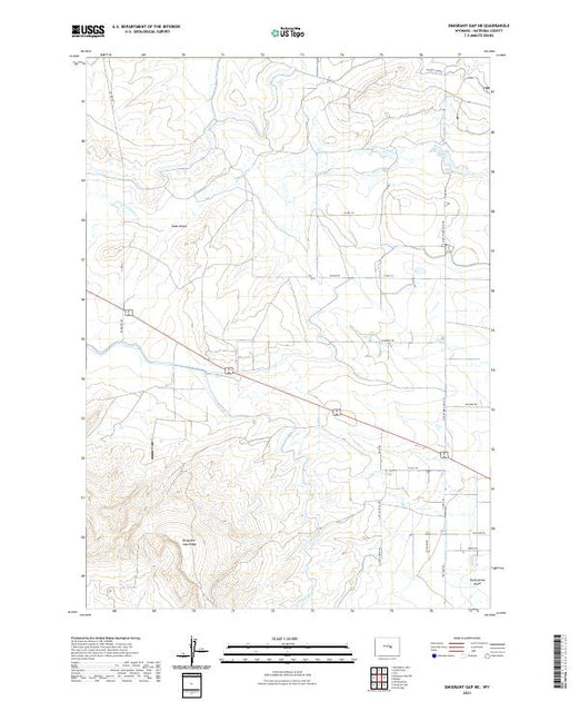 USGS US Topo 7.5-minute map for Emigrant Gap NE WY 2021 – American Map ...