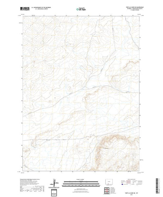 USGS US Topo 7.5-minute map for Fort La Clede NE WY 2021 – American Map ...