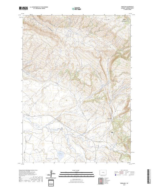 US Topo 7.5-minute map for Freeland WY – American Map Store