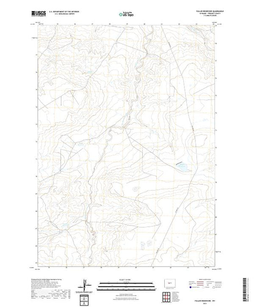 USGS US Topo 7.5-minute map for Fuller Reservoir WY 2021 – American Map ...