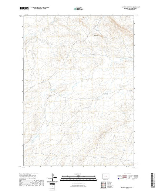 USGS US Topo 7.5-minute map for Gaylord Reservoir WY 2021 – American ...