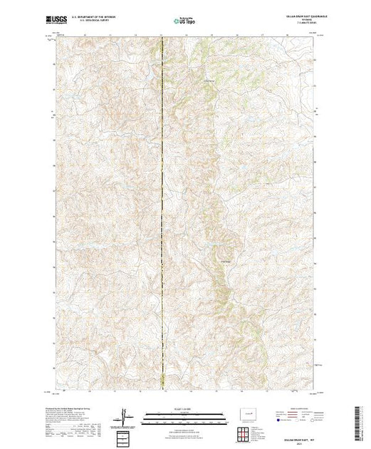 USGS US Topo 7.5-minute map for Gillam Draw East WY 2021 – American Map ...