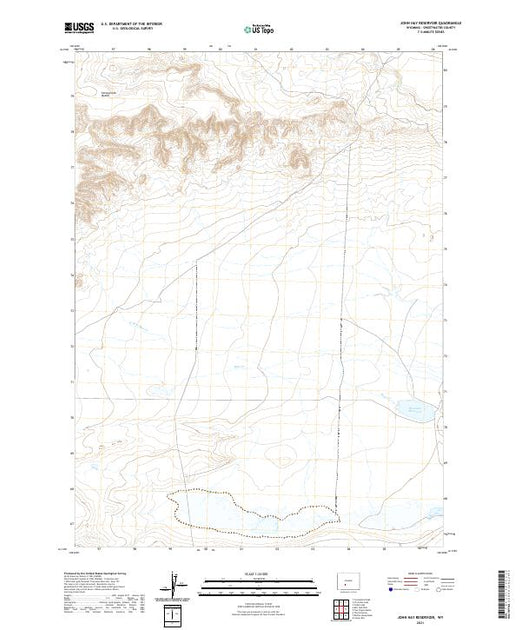 USGS US Topo 7.5-minute map for John Hay Reservoir WY 2021 – American ...