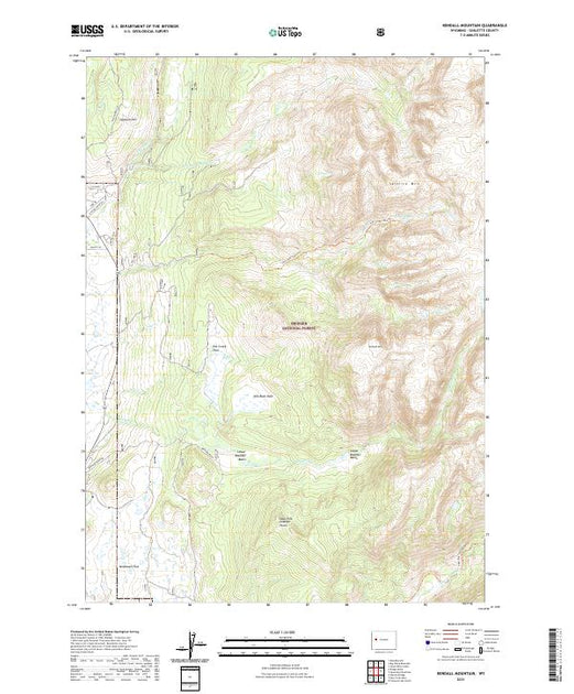USGS US Topo 7.5-minute map for Kendall Mountain WY 2021 – American Map ...