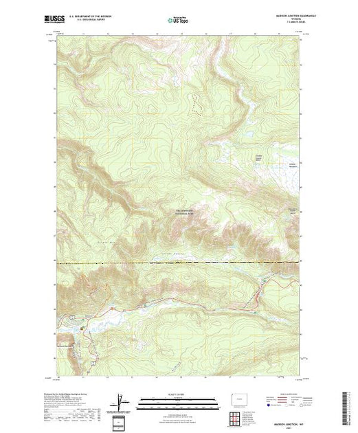 USGS US Topo 7.5-minute map for Madison Junction WY 2021 – American Map ...