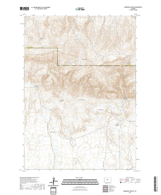 USGS US Topo 7.5-minute map for Morrison Canyon WY 2021 – American Map ...
