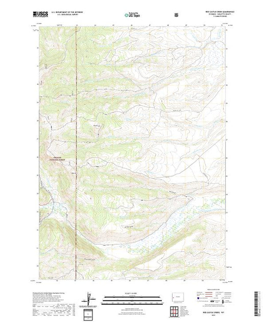 USGS US Topo 7.5-minute map for Red Castle Creek WY 2021 – American Map ...
