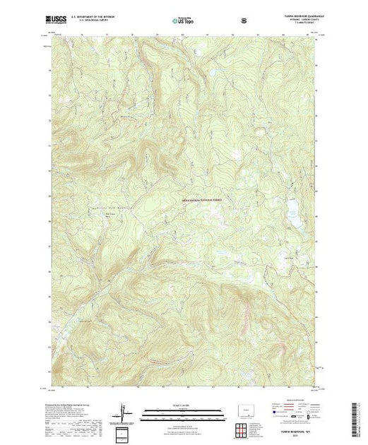 USGS US Topo 7.5-minute map for Turpin Reservoir WY 2021 – American Map ...