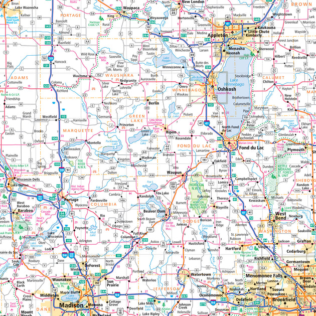 Wisconsin by Rand McNally – American Map Store