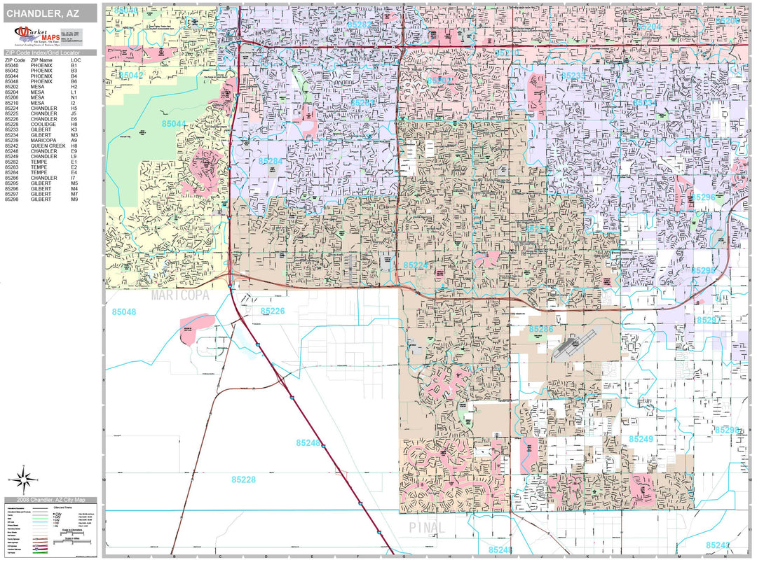 Chandler Gilbert Az Map