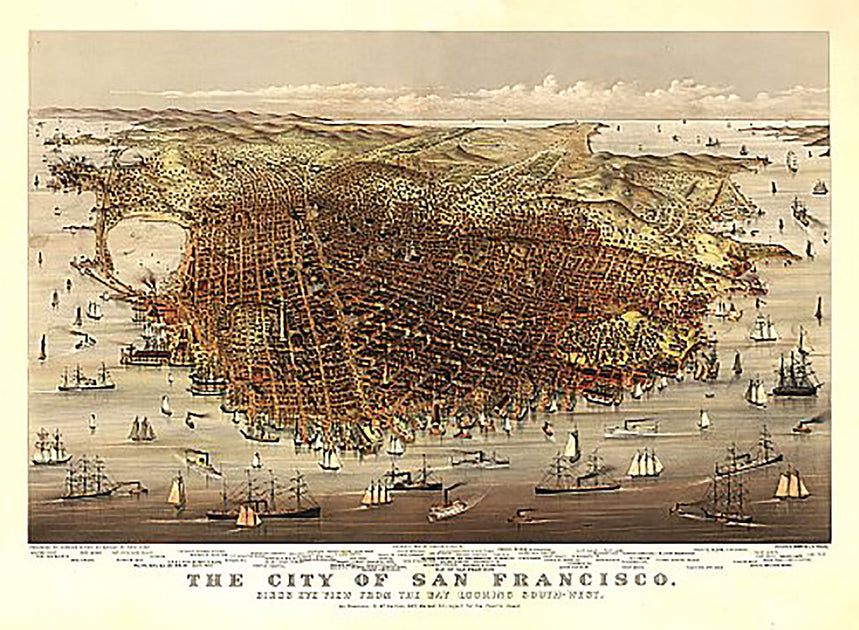 San Francisco California 1878 – American Map Store
