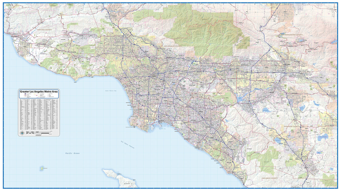 California City Wall Maps – American Map Store