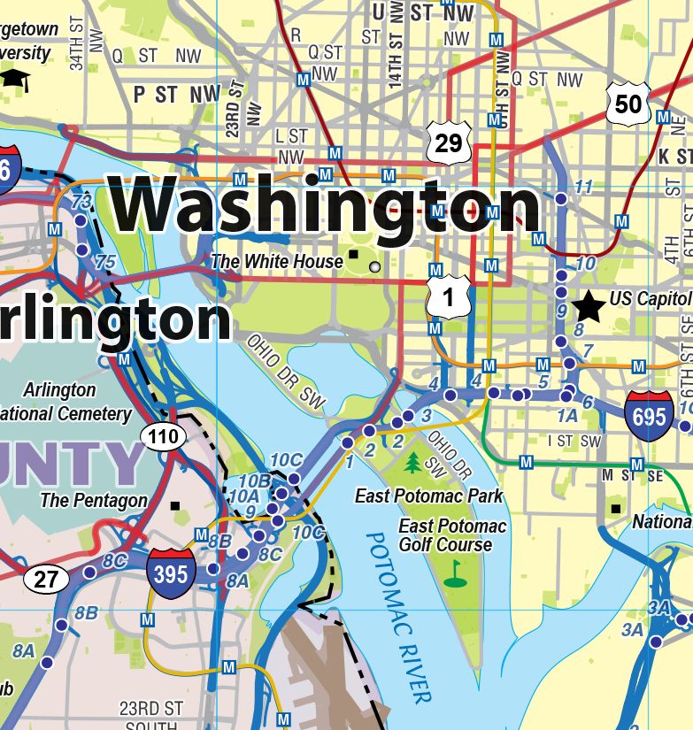 Map Of Wash Dc Area