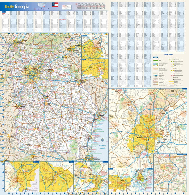 Georgia Wall Map by Globe Turner – American Map Store