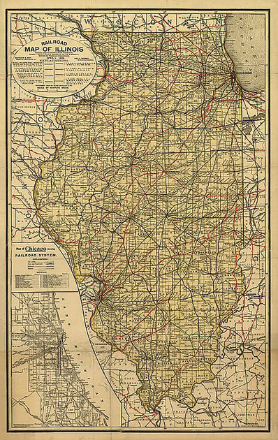 Illinois Maps – Tagged "Illinois: Historical Maps"– American Map Store