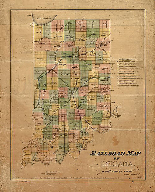 Indiana Maps – Tagged "Indiana: Historical Maps"– American Map Store