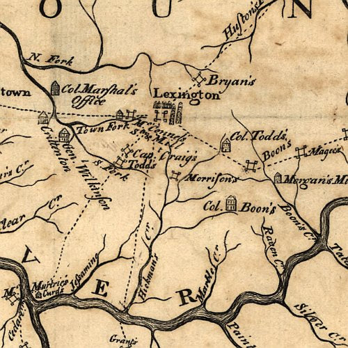 Map of Kentucky 1784 – American Map Store