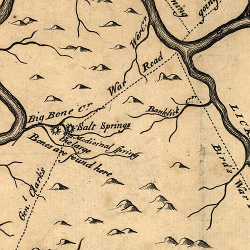 Map of Kentucky 1784 – American Map Store