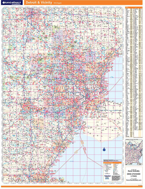 Michigan: Wall Maps – American Map Store