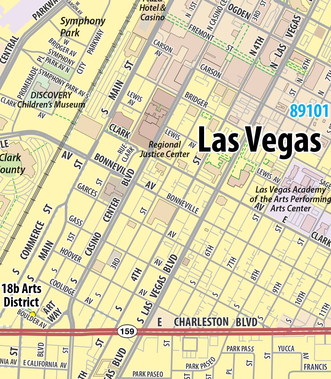 Map Of Downtown Las Vegas