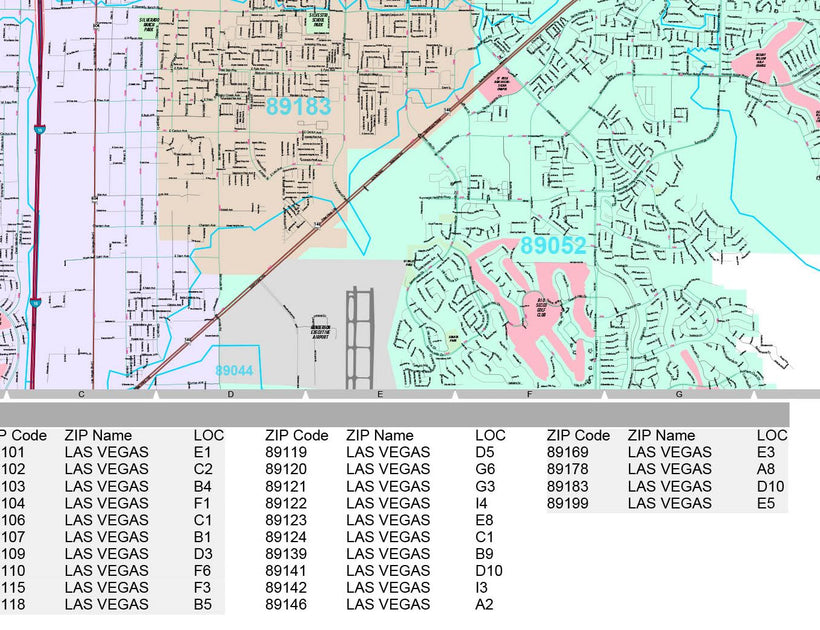 Premium Style Wall Map of Paradise, NV. by Market Maps – American Map Store